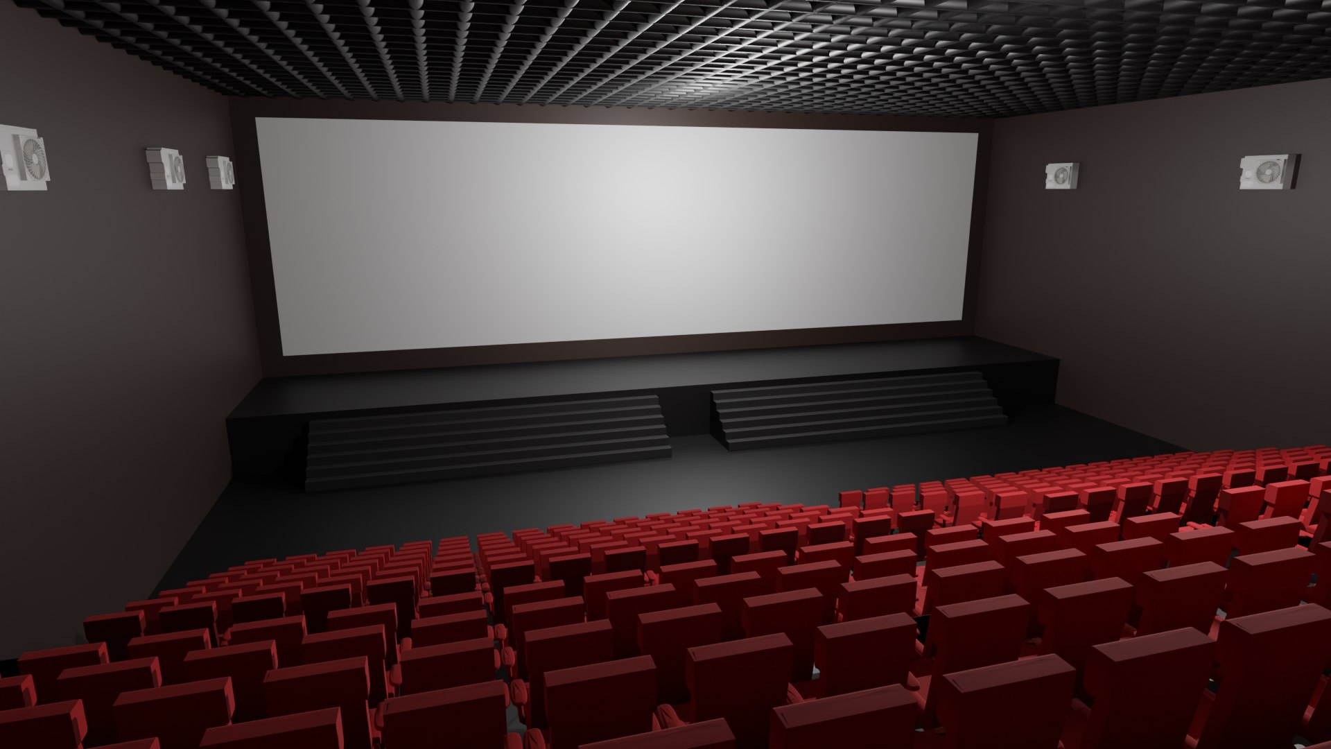 Cinema Interior 3D Model - TurboSquid 2140784