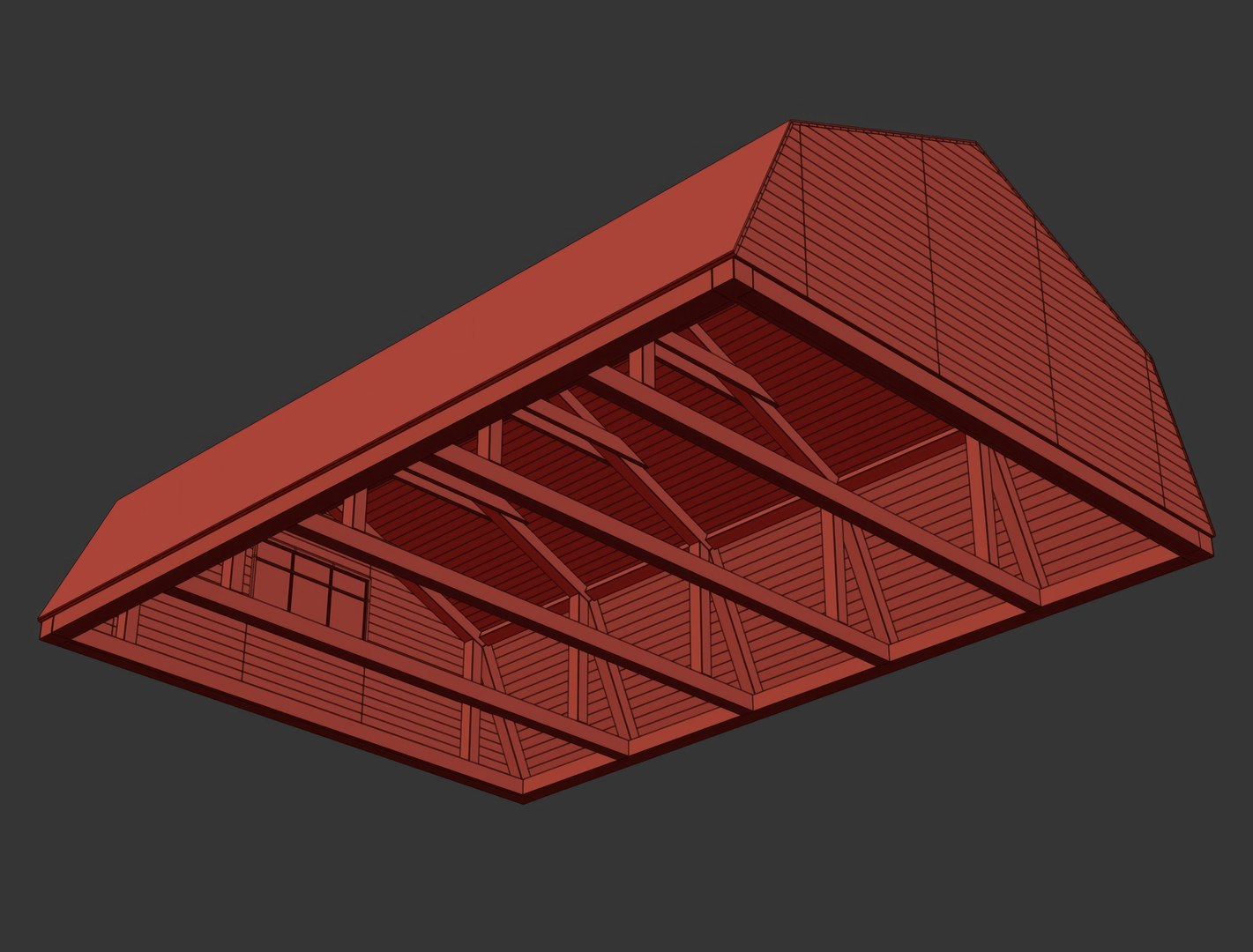 3D Model Wooden Ceiling V14 With Beams - TurboSquid 2285190