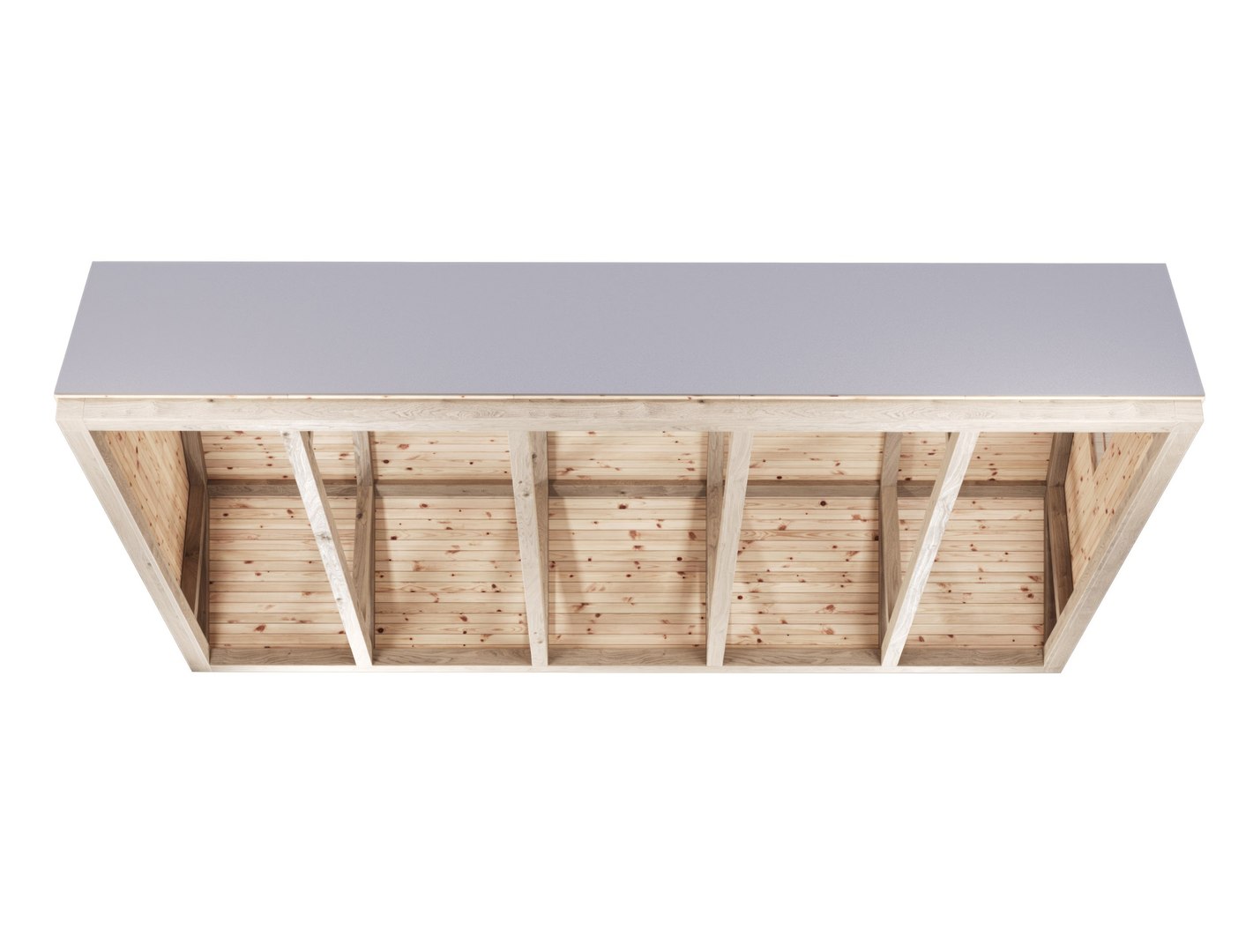 3D Model Wooden Ceiling V14 With Beams - TurboSquid 2285190