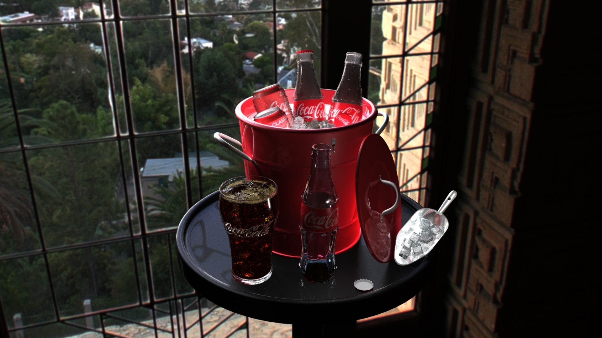3d Model Coca-cola Ice Bucket