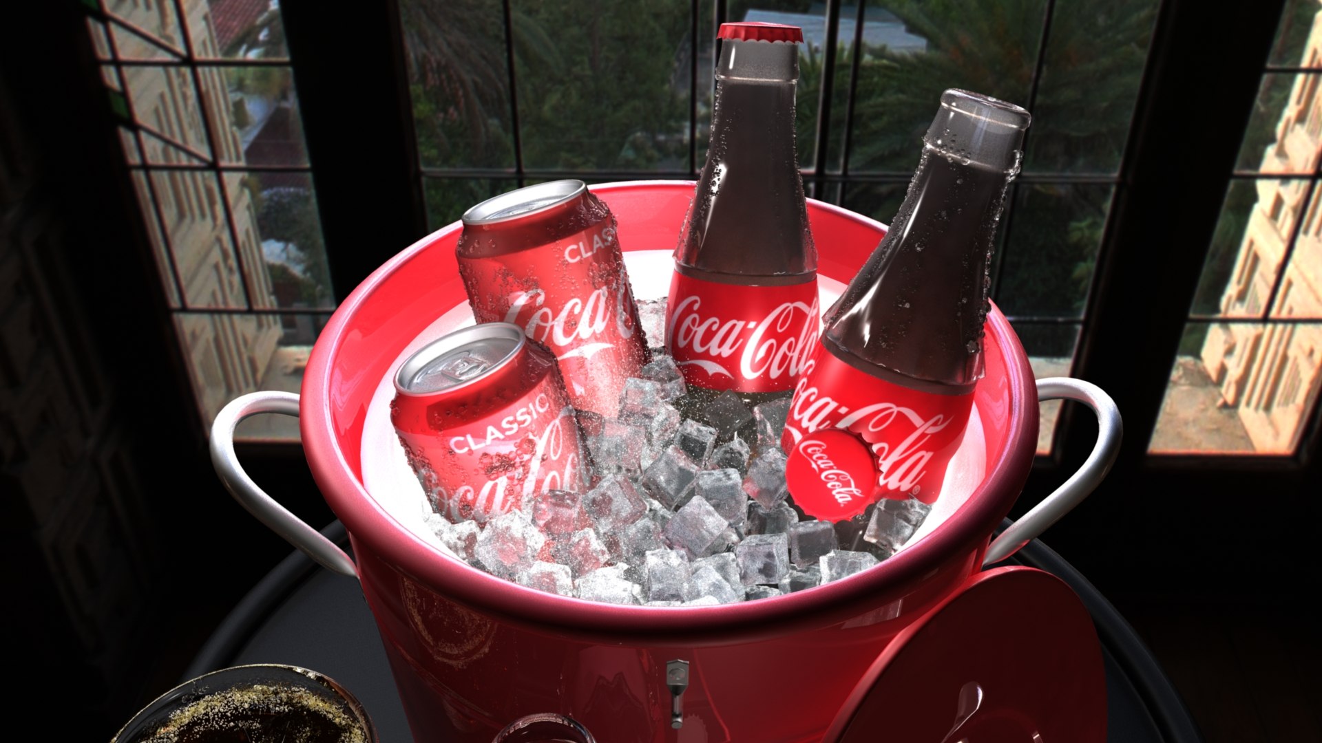 3d Model Coca-cola Ice Bucket