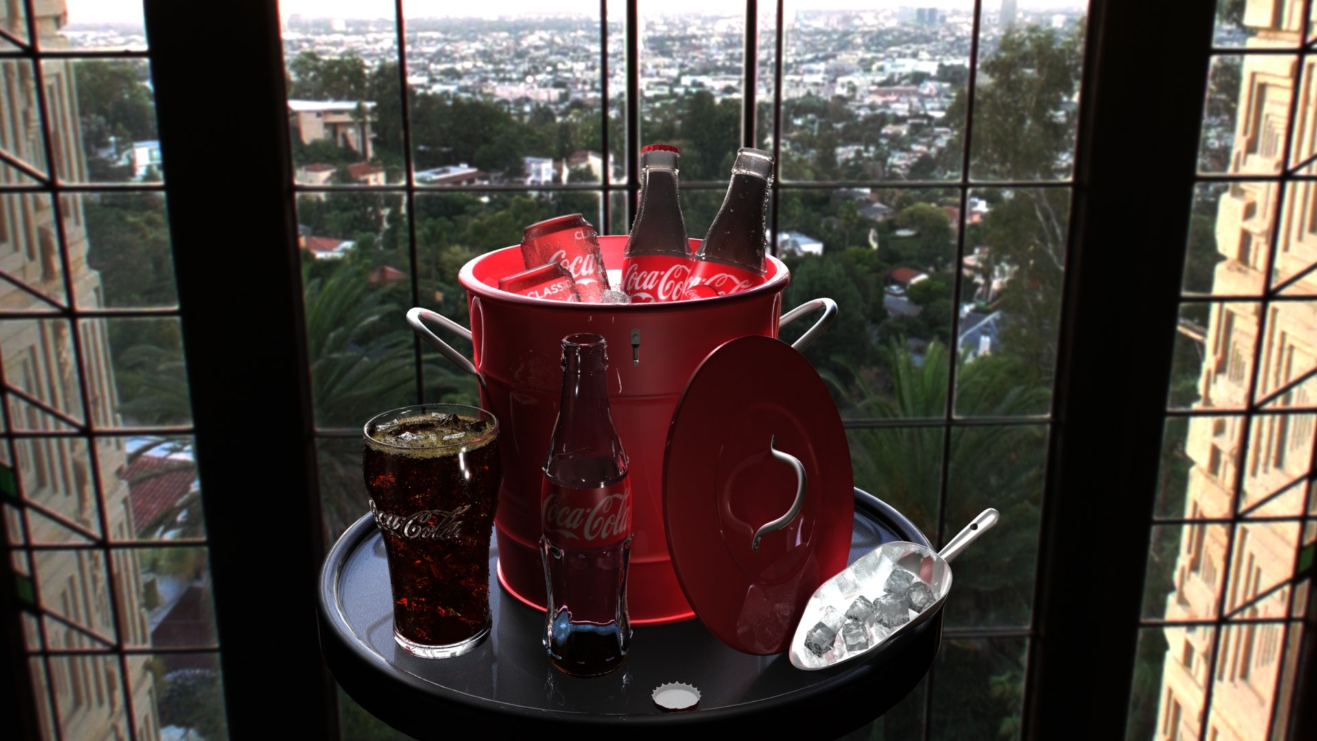 3d Model Coca-cola Ice Bucket