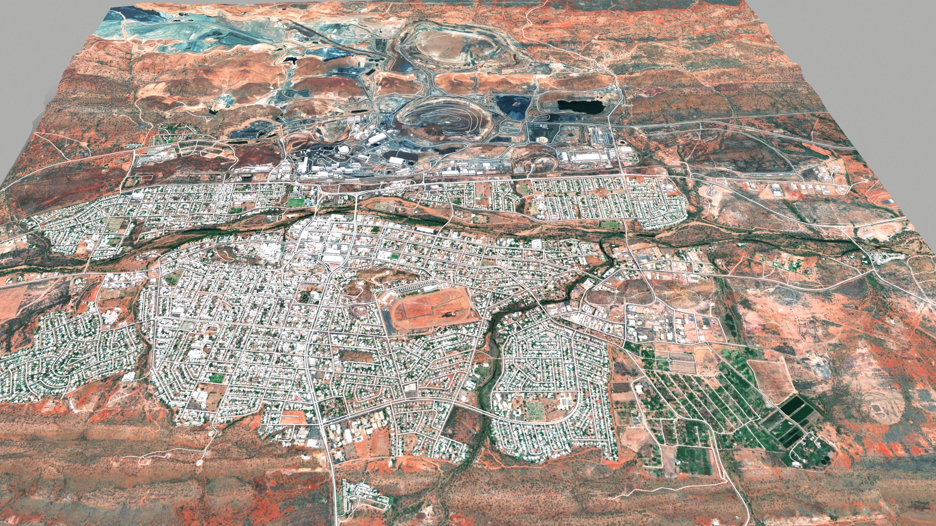 Cityscape Mount Isa Austaralia model - TurboSquid 1947974