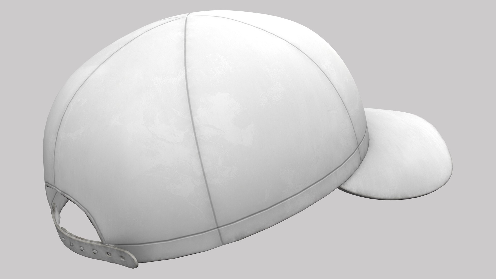 3D White Golfer Cap Hat Model - TurboSquid 1980275