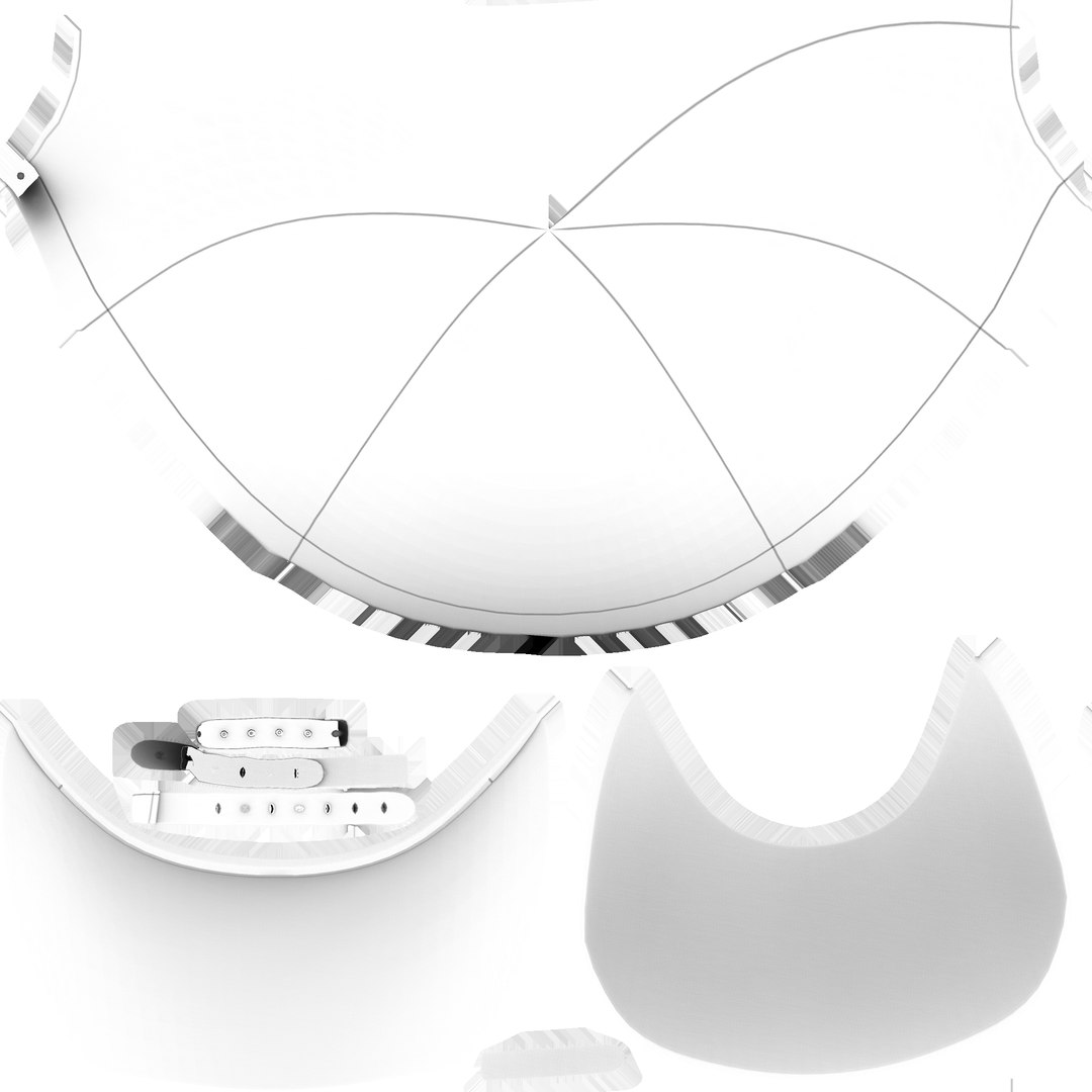 3D White Golfer Cap Hat Model - TurboSquid 1980275