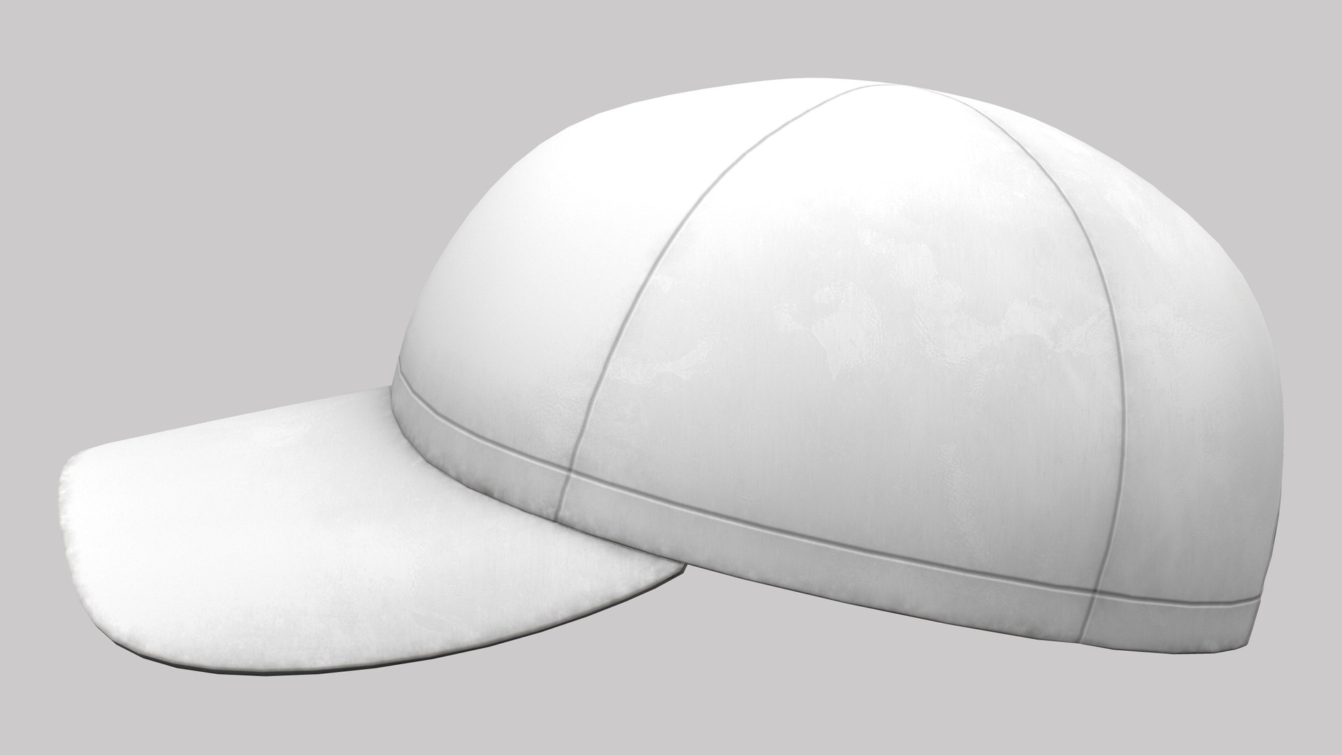 3D White Golfer Cap Hat Model - TurboSquid 1980275