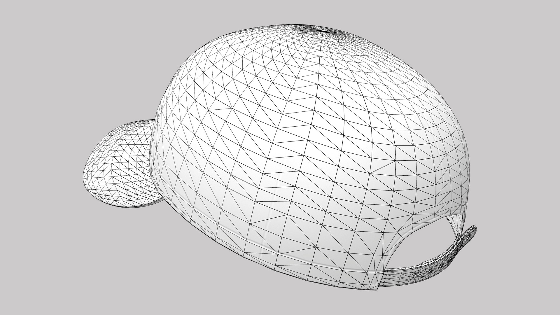 3D White Golfer Cap Hat Model - TurboSquid 1980275