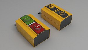 3D emergency panic button - TurboSquid 1539004