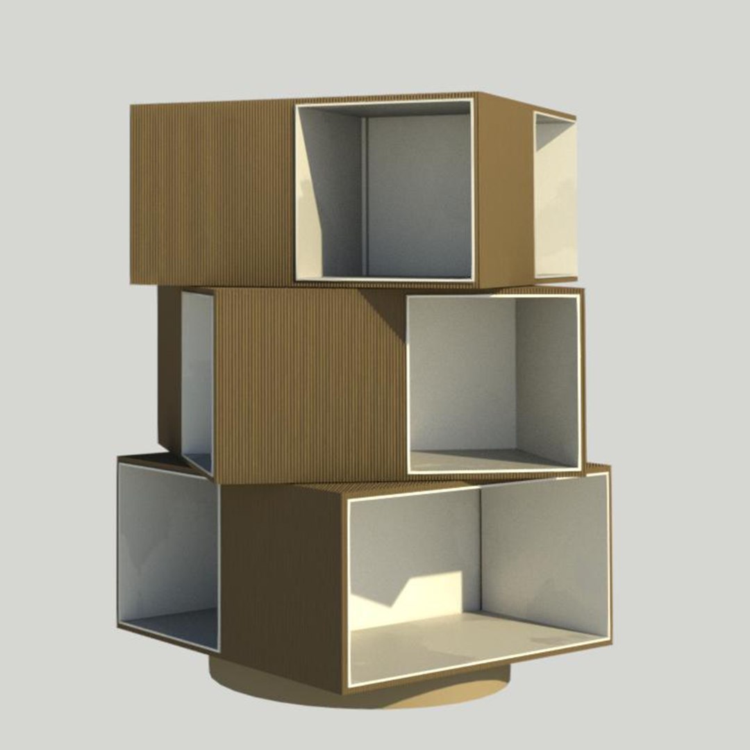 Bookcase Revit 3D - TurboSquid 1465912