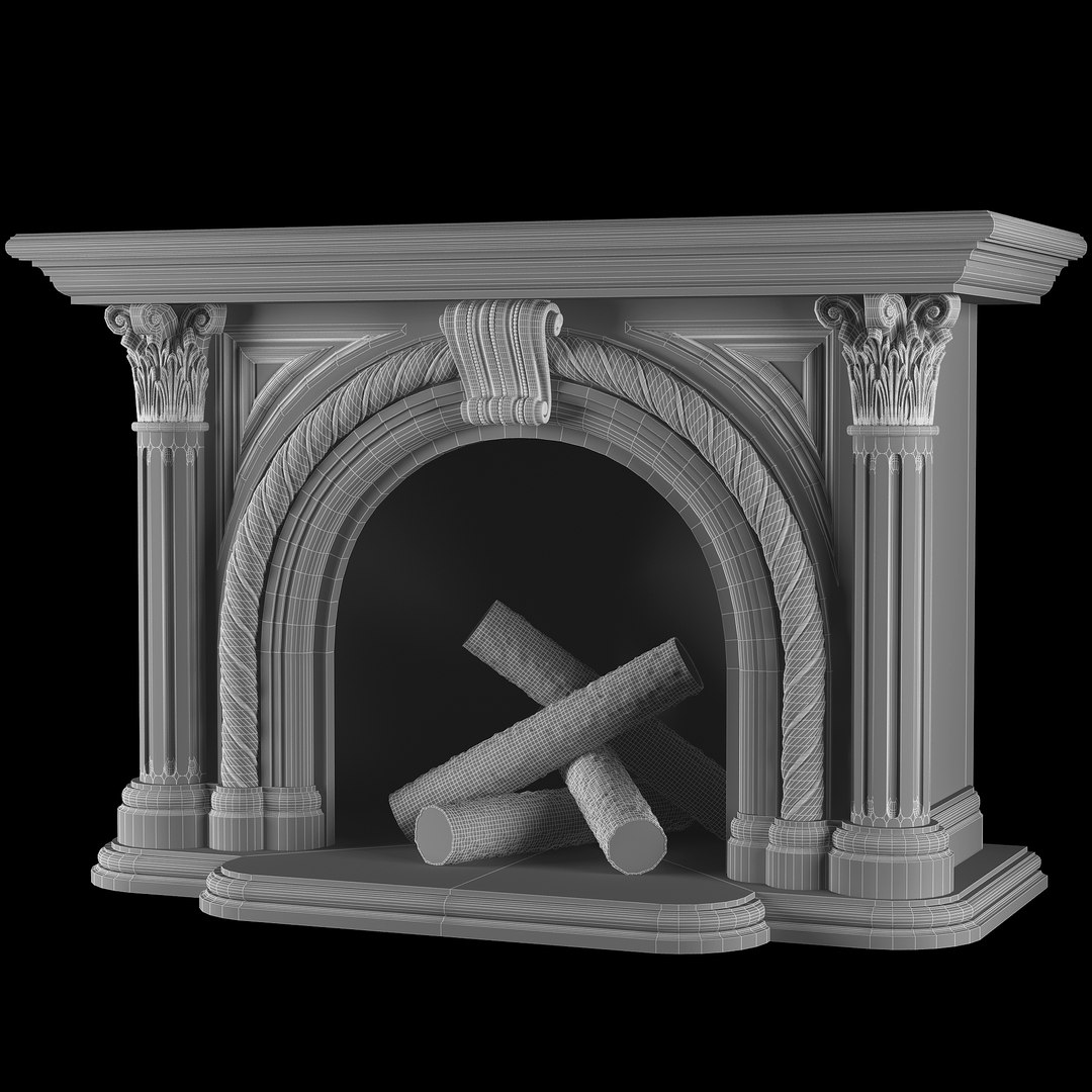 Venice Fireplace 3D Model - TurboSquid 1920722