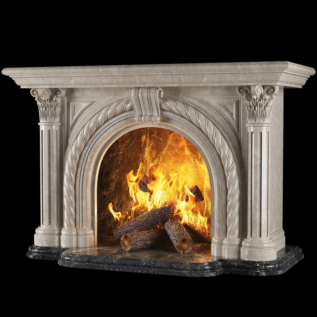Venice Fireplace 3D Model - TurboSquid 1920722