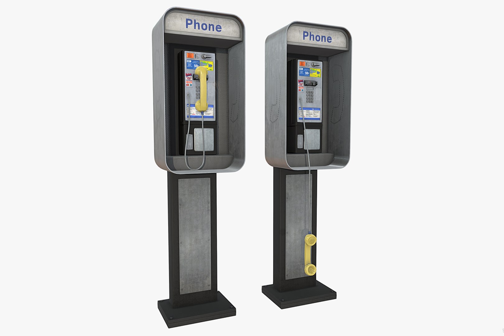 3D Phonebooth Payphone - TurboSquid 1165358