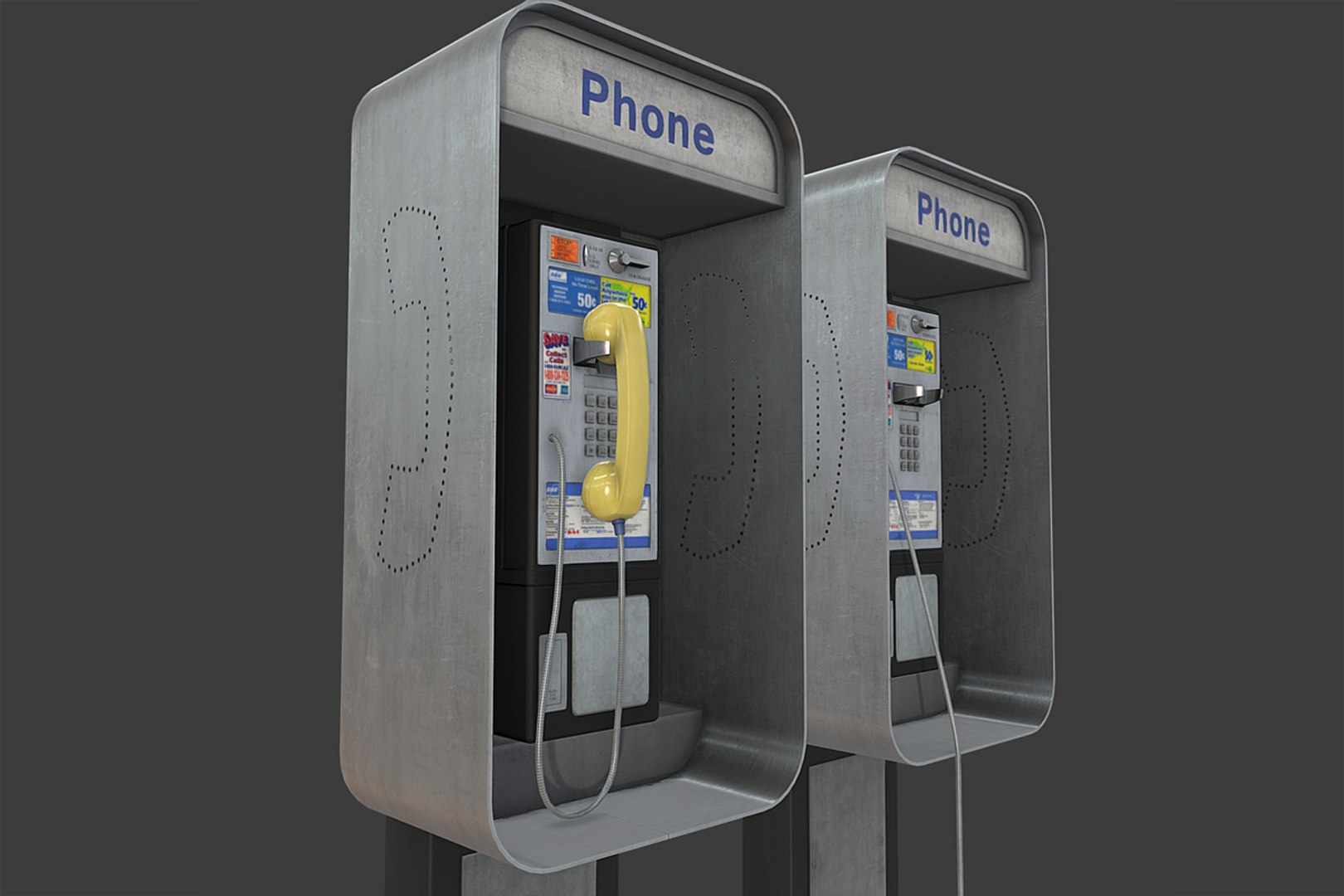 3D Phonebooth Payphone - TurboSquid 1165358