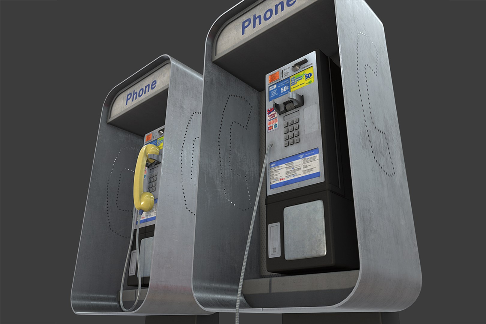 3D Phonebooth Payphone - TurboSquid 1165358