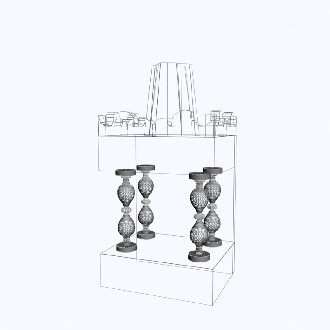 3d god temple house model