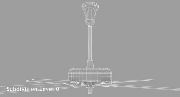 ceiling fan 1940s obj