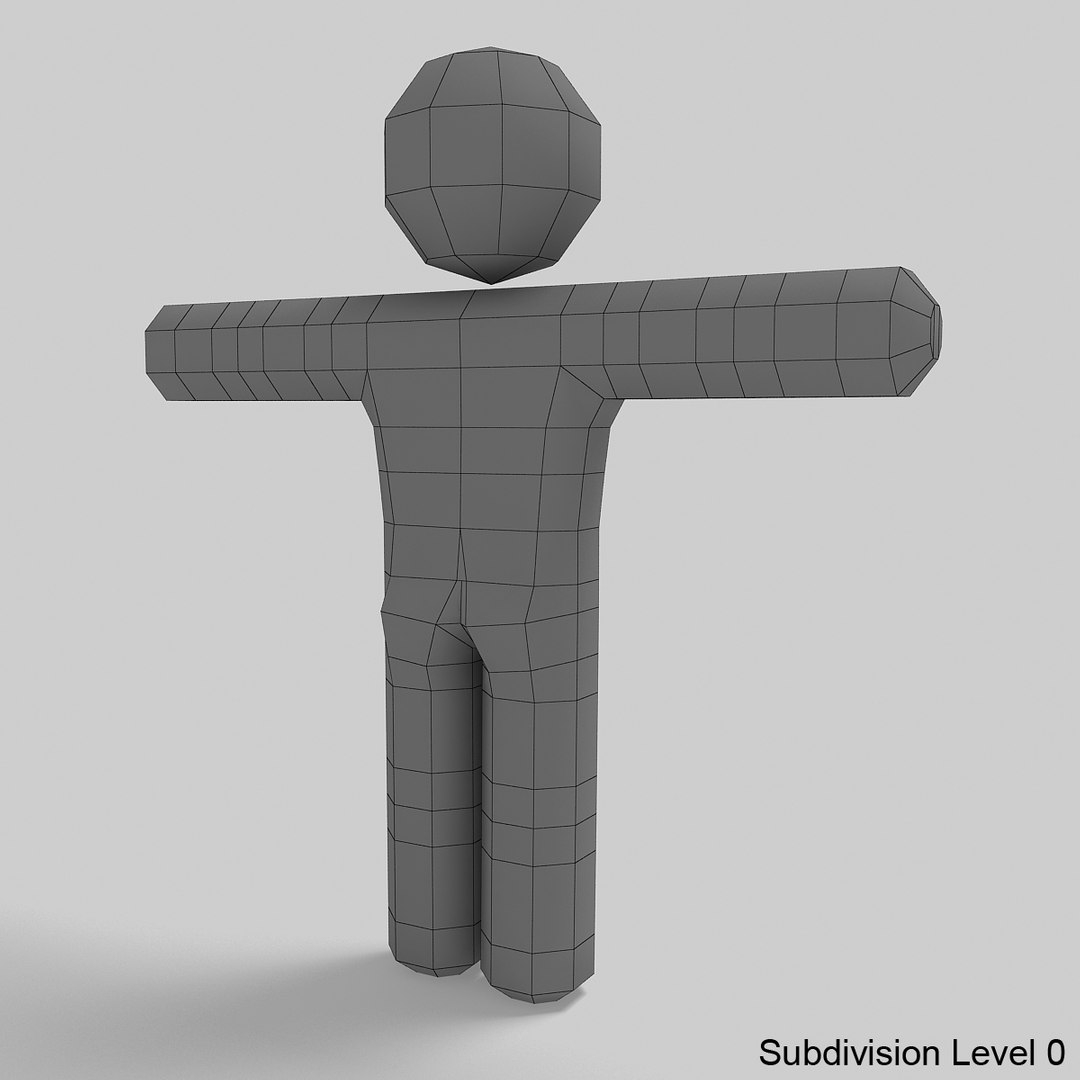 Rigged Biped 3d Model