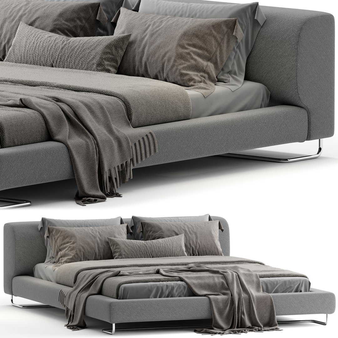 3D Moroso LOWLAND double bed - TurboSquid 2046700