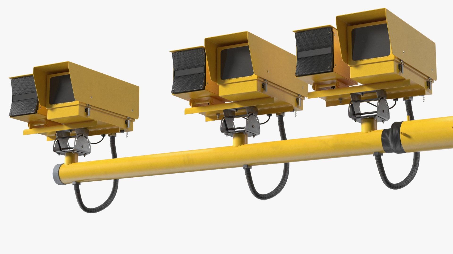 3D SPECS Average Speed Camera System On Pole Model - TurboSquid 1838638