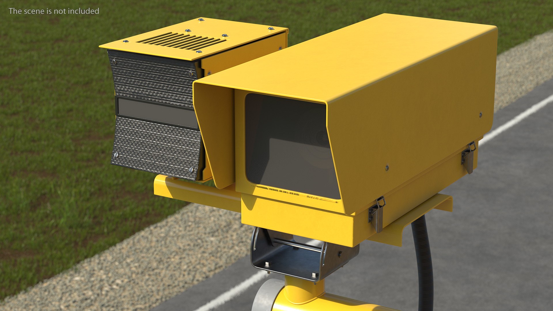 3D SPECS Average Speed Camera System On Pole Model - TurboSquid 1838638