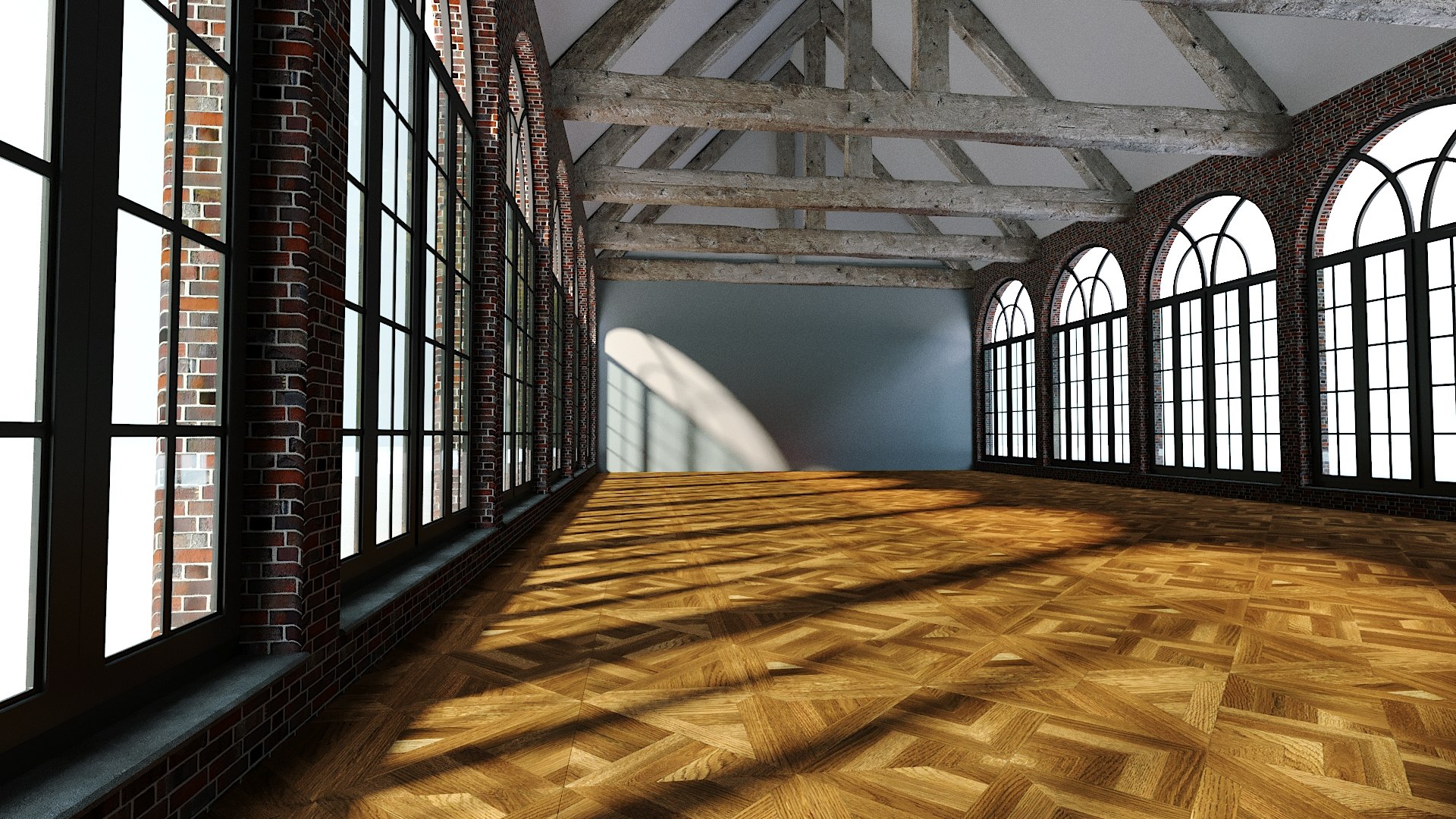 3D Model Ceiling Beam Construction Hall - TurboSquid 1905523