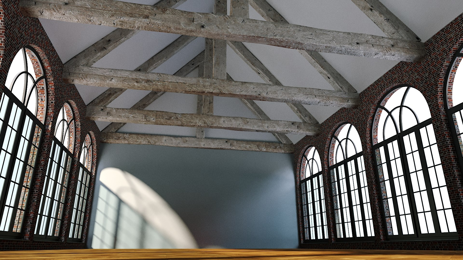 3D Model Ceiling Beam Construction Hall - TurboSquid 1905523