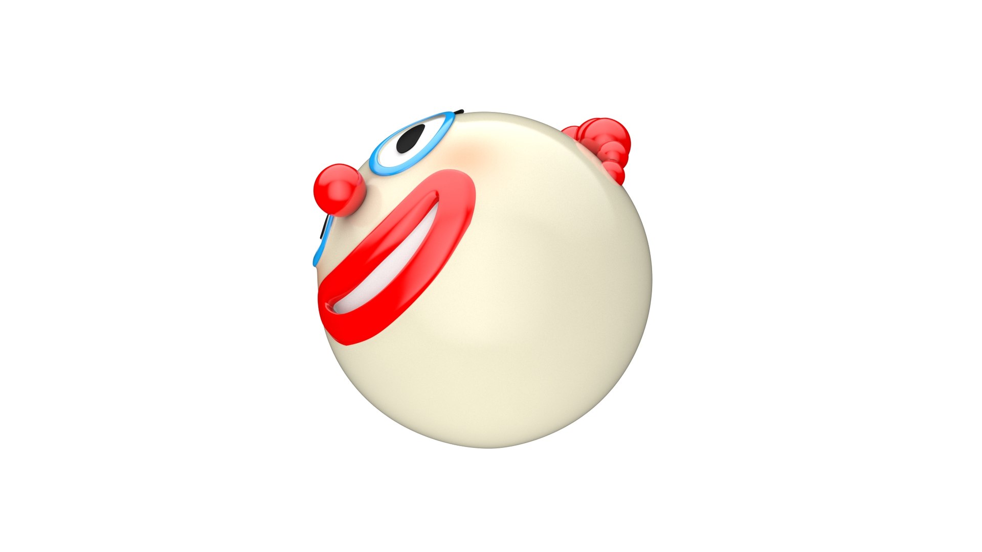 Apple Clown Face 3D Model - TurboSquid 1871617