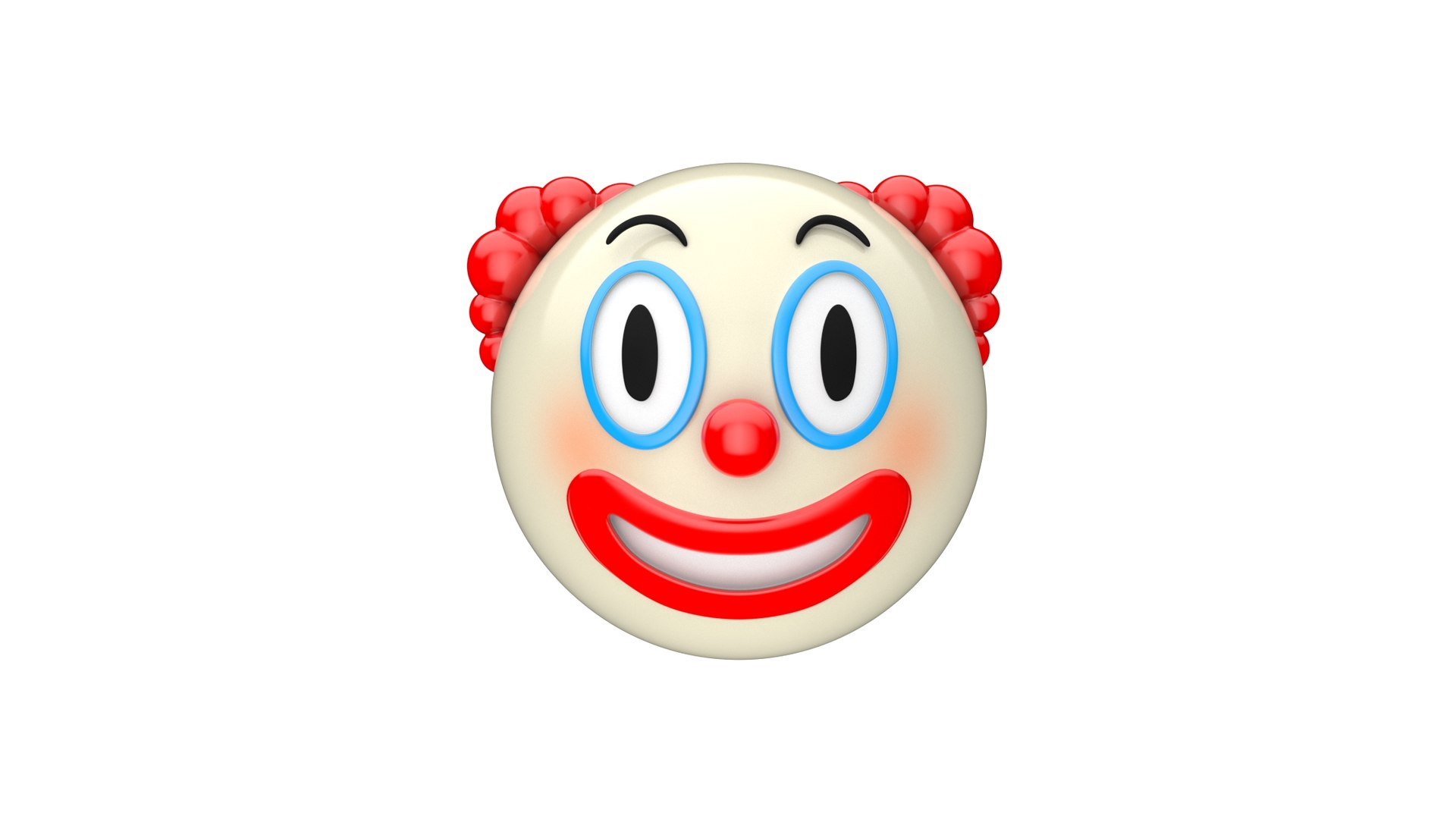 Apple Clown Face 3D Model - TurboSquid 1871617
