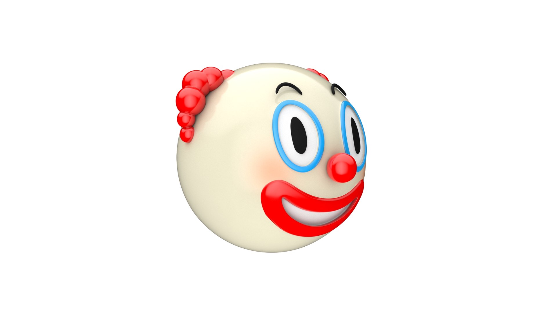 Apple Clown Face 3D Model - TurboSquid 1871617