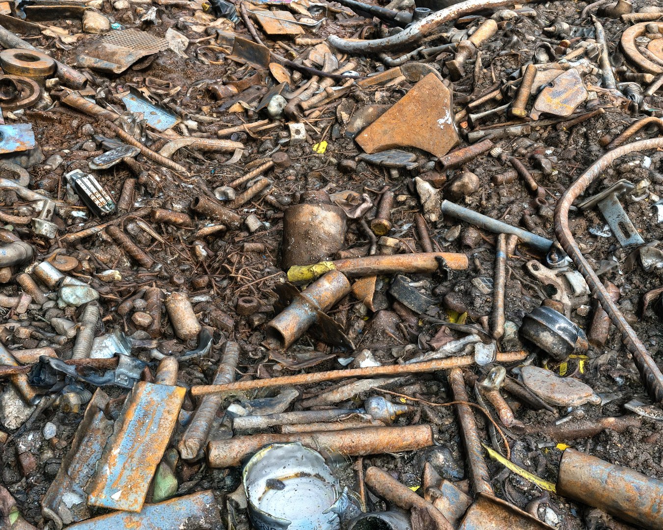 3D Industrial Debris Ground - TurboSquid 2284363