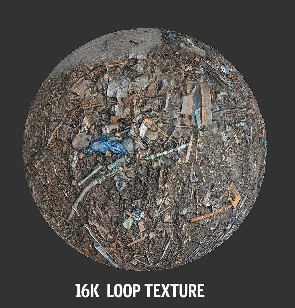 3D Industrial Debris Ground - TurboSquid 2284363