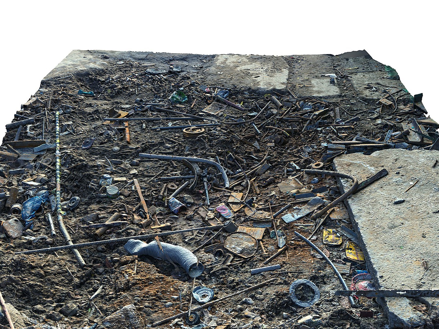 3D Industrial Debris Ground - TurboSquid 2284363
