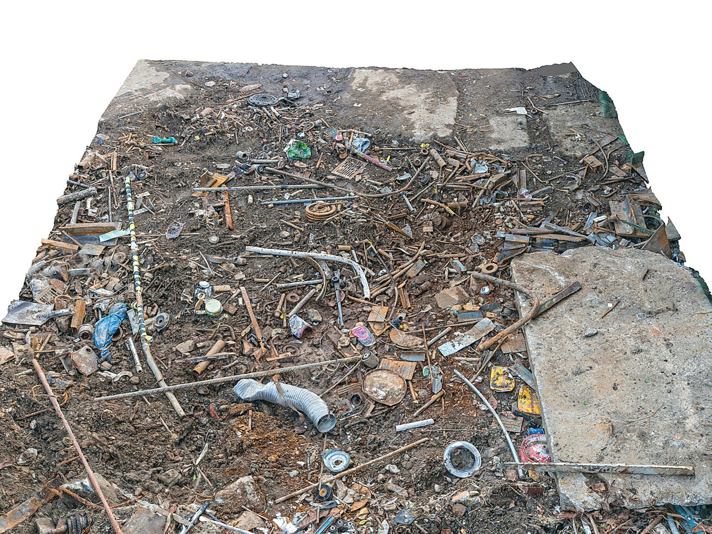 3D Industrial Debris Ground - TurboSquid 2284363