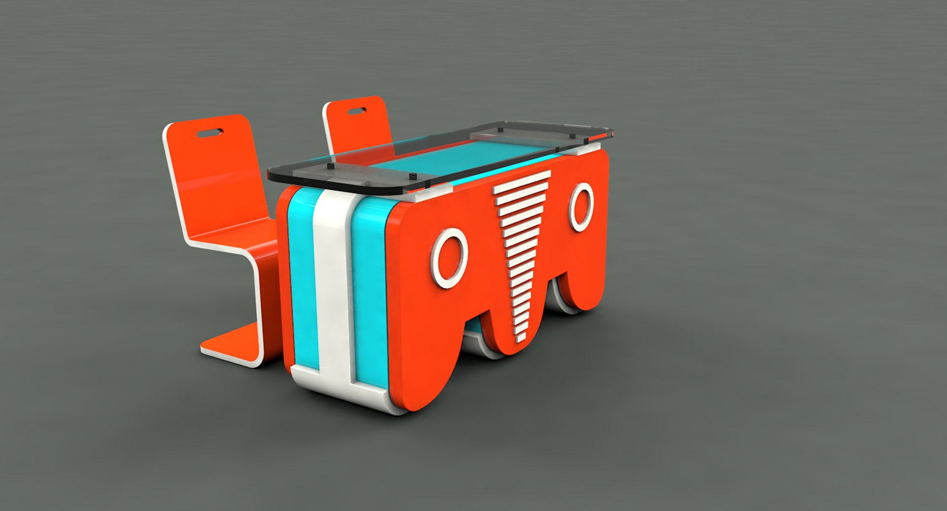 Reception Table 3D Model - TurboSquid 1549162