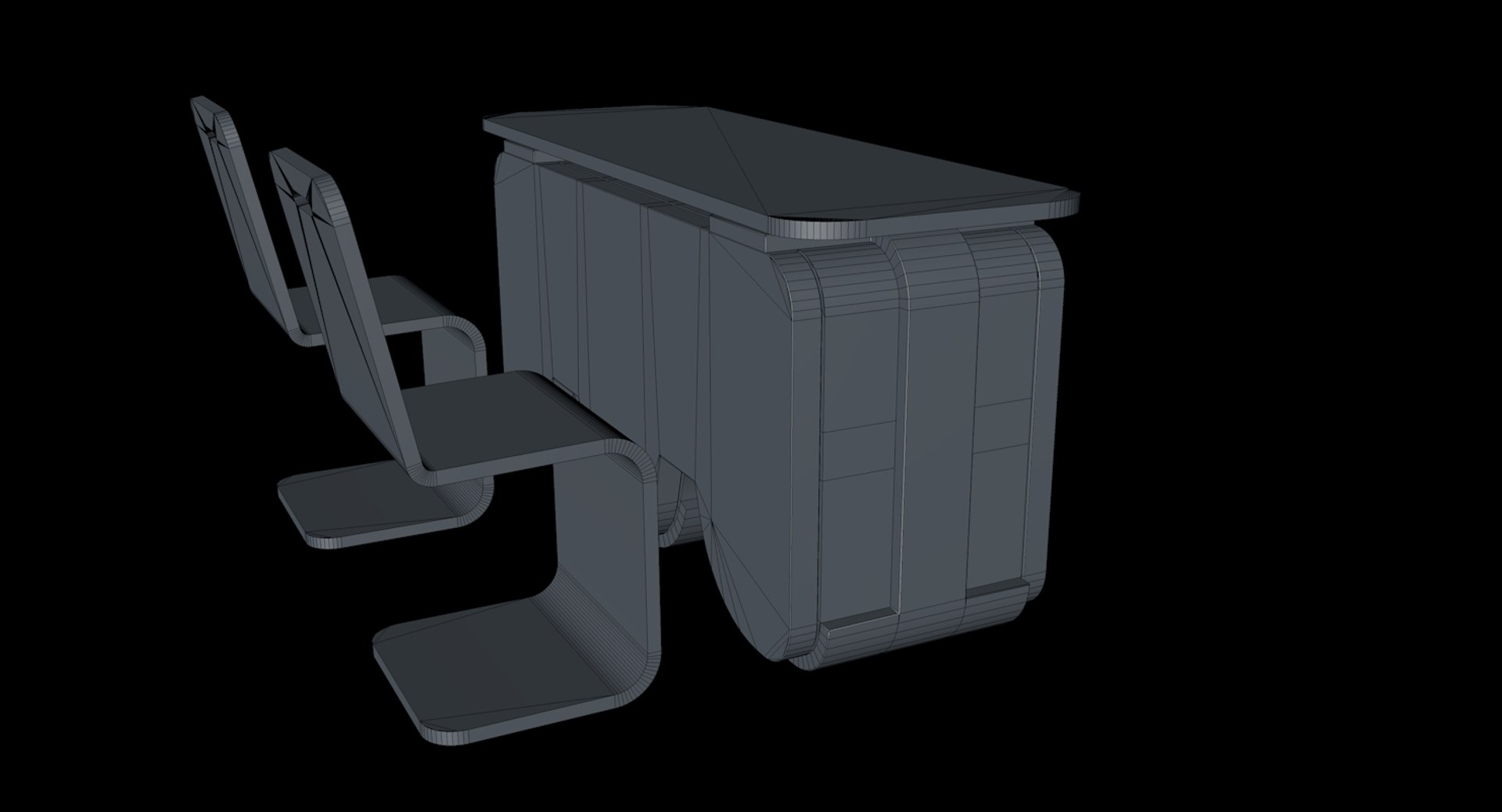 Reception Table 3D Model - TurboSquid 1549162