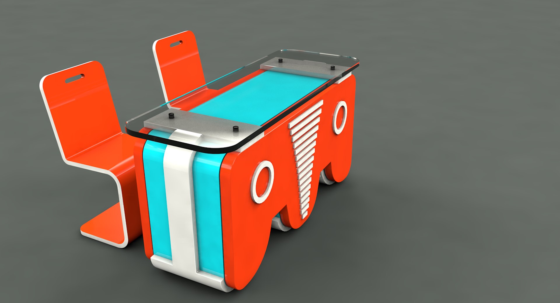 Reception Table 3D Model - TurboSquid 1549162