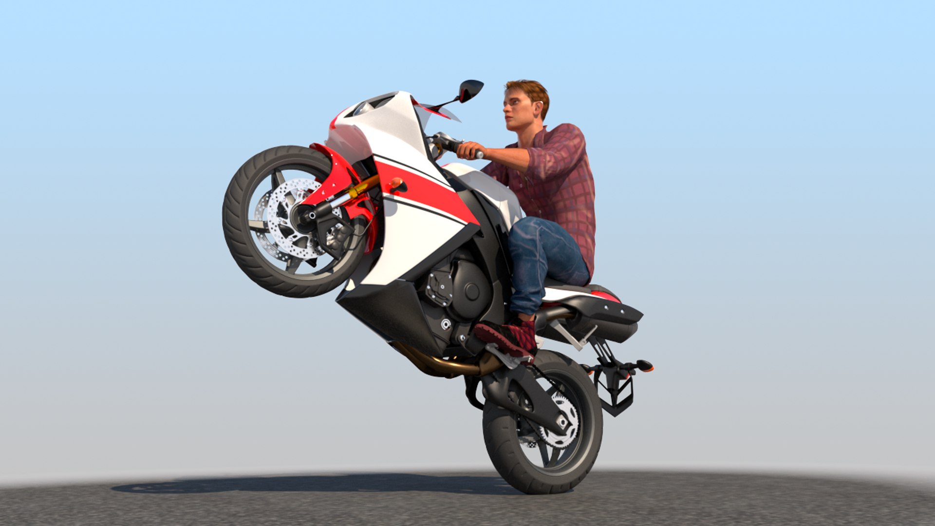 3D rig animate stunt - TurboSquid 1644600