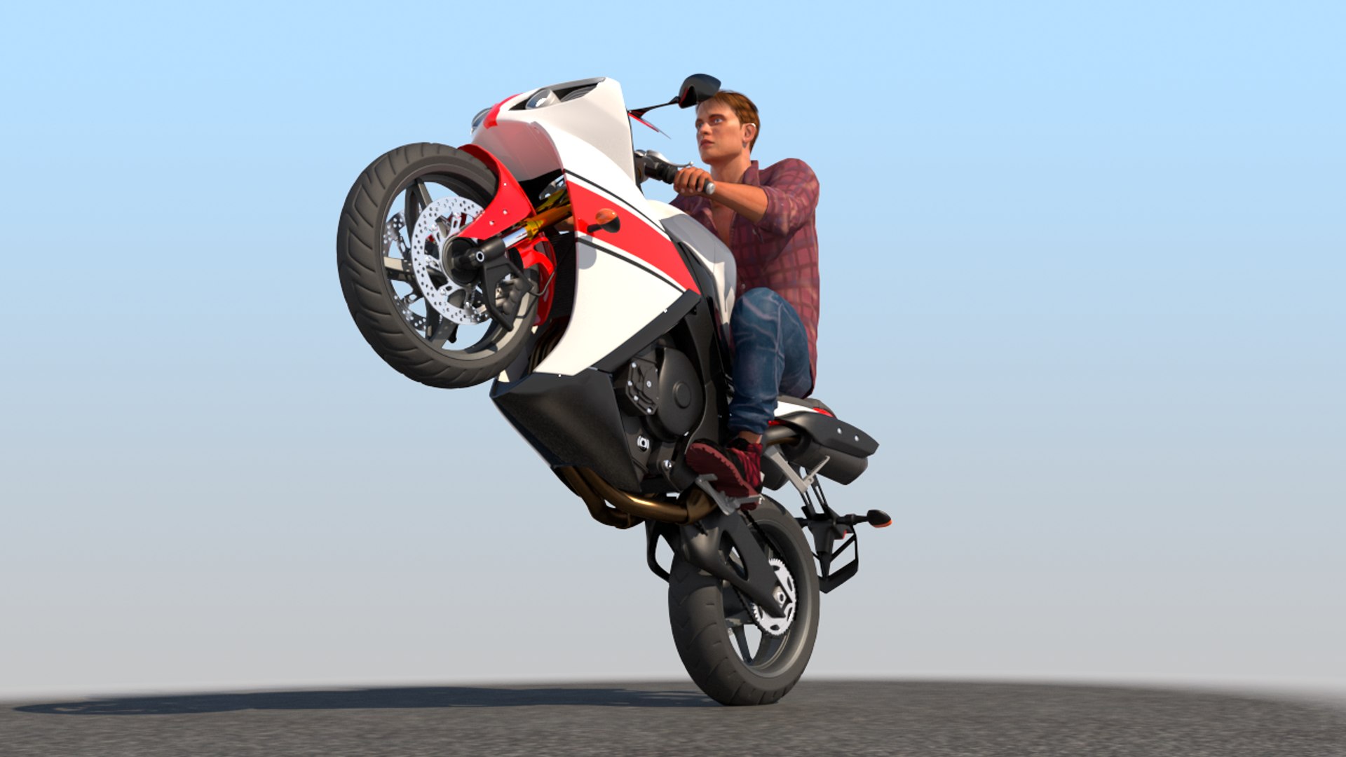 3D rig animate stunt - TurboSquid 1644600