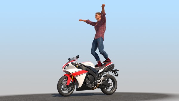 3D rig animate stunt - TurboSquid 1644600