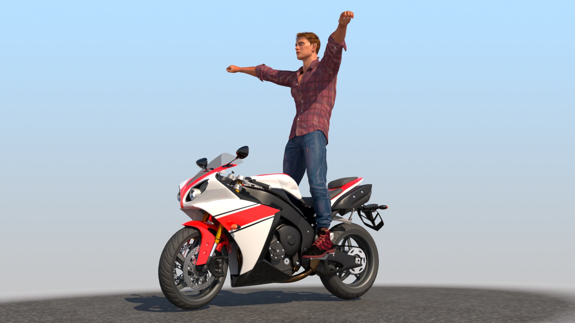 3D rig animate stunt - TurboSquid 1644600