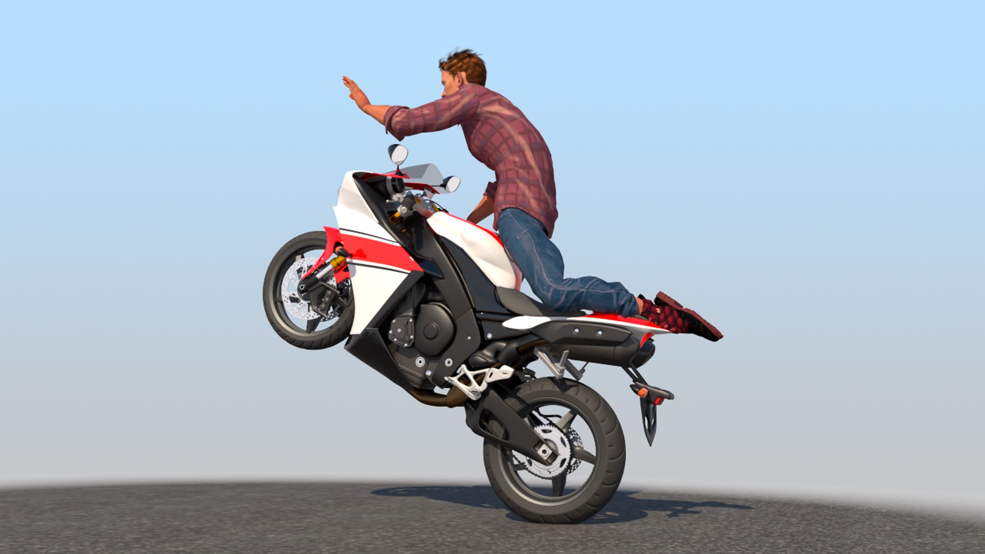 3D rig animate stunt - TurboSquid 1644600