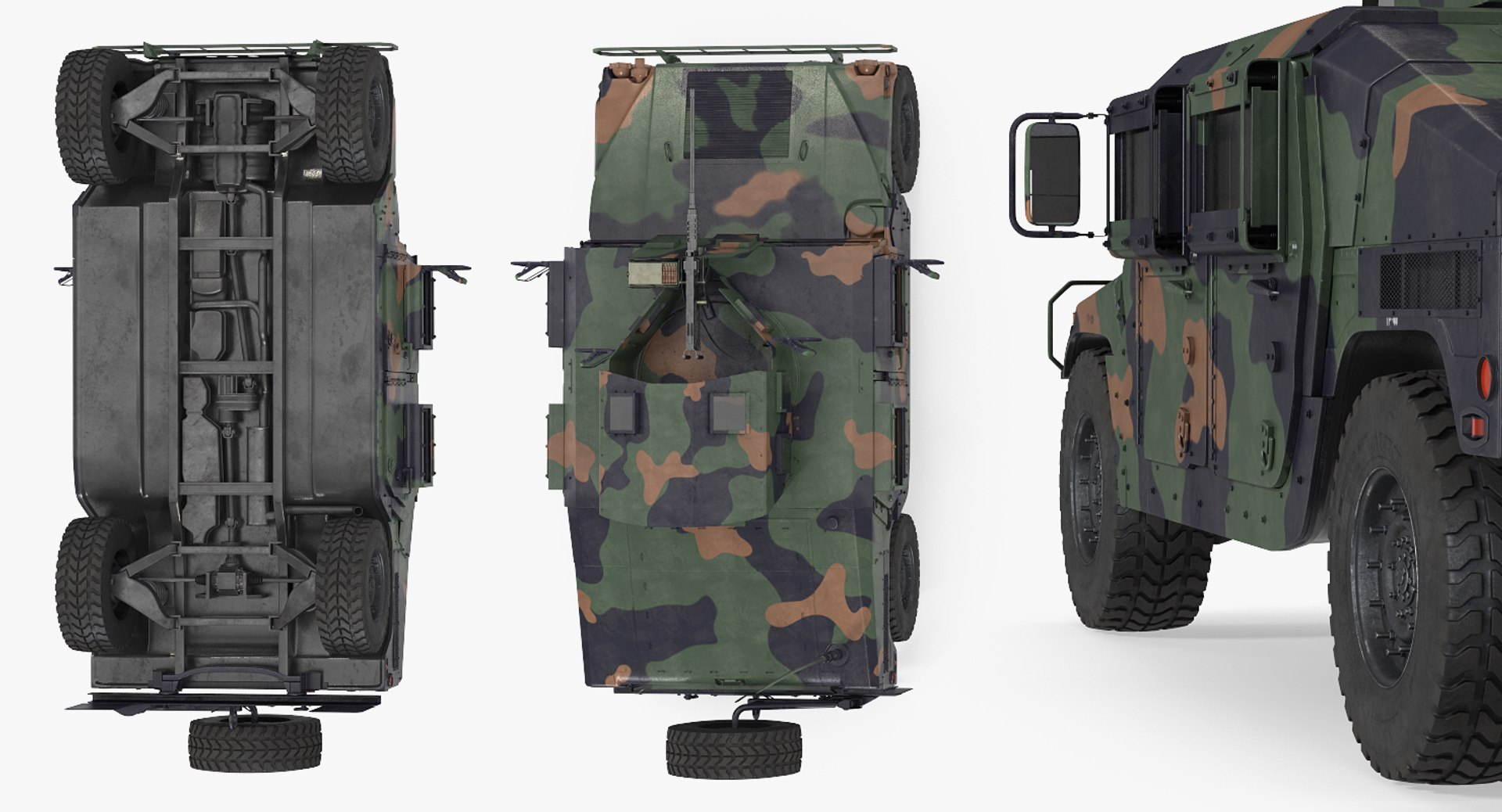 humvee m1151 enhanced armament 3d model