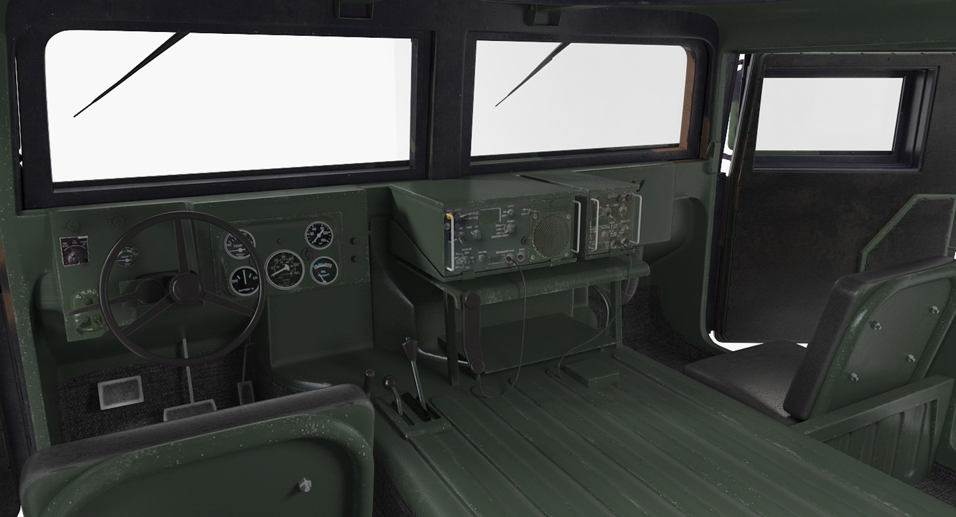 humvee m1151 enhanced armament 3d model
