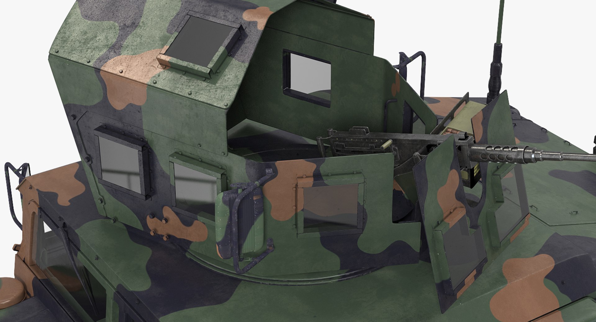 humvee m1151 enhanced armament 3d model