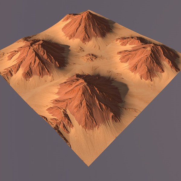 red mountains pack 3d model