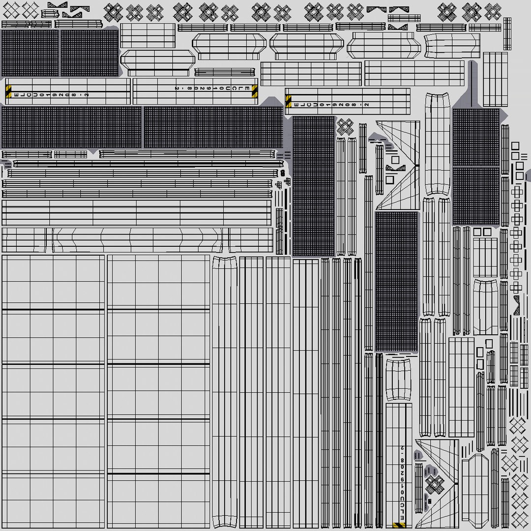 Combined Stair And Container Module Gray 3D Model - TurboSquid 2433449