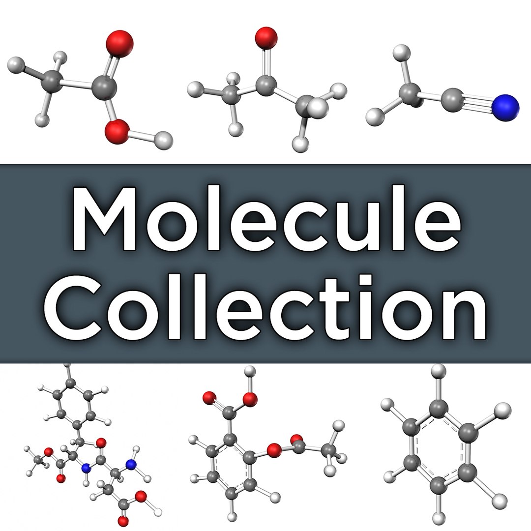 Molecules Acid 3d Obj