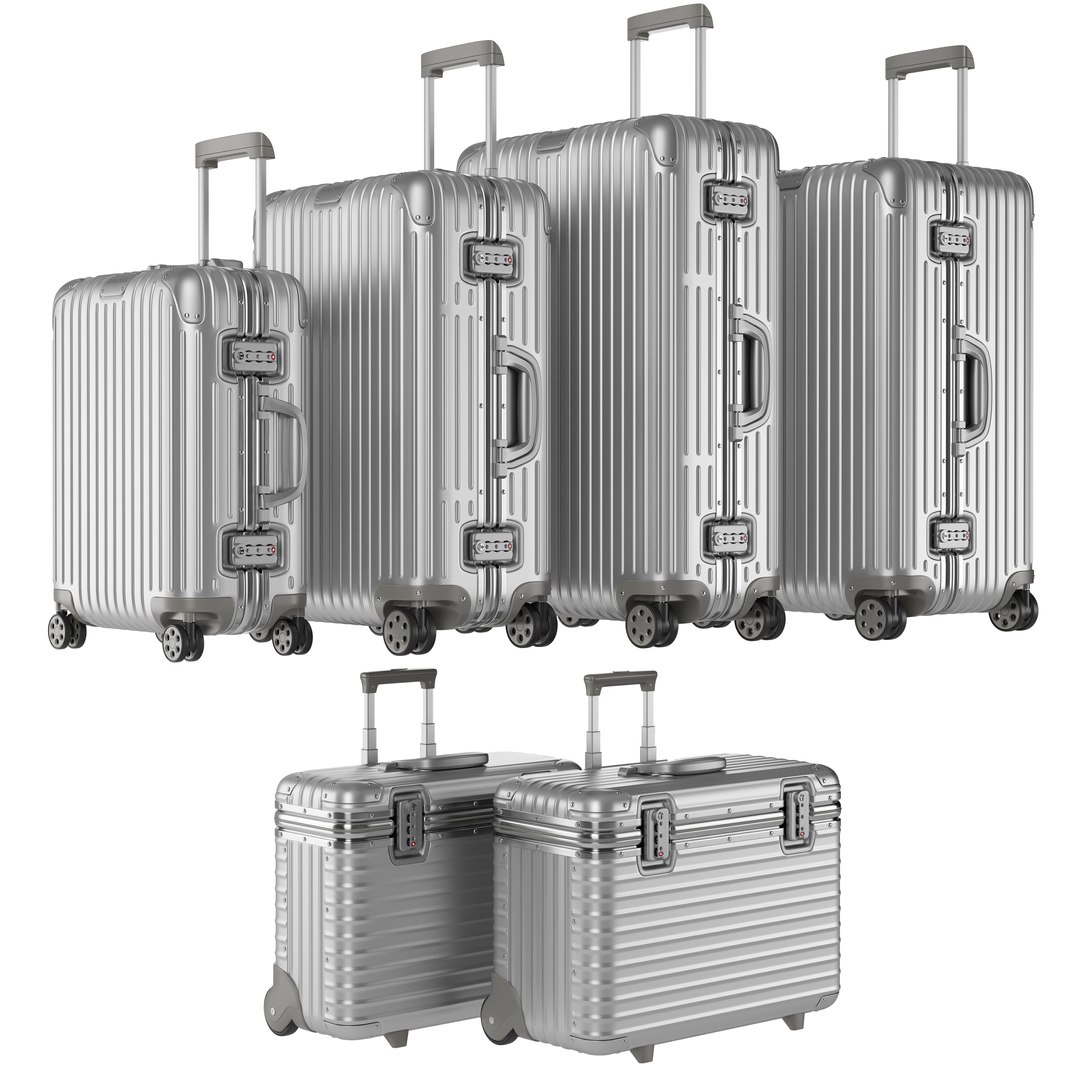 Suitcase Aluminium Case 3D - TurboSquid 1622420