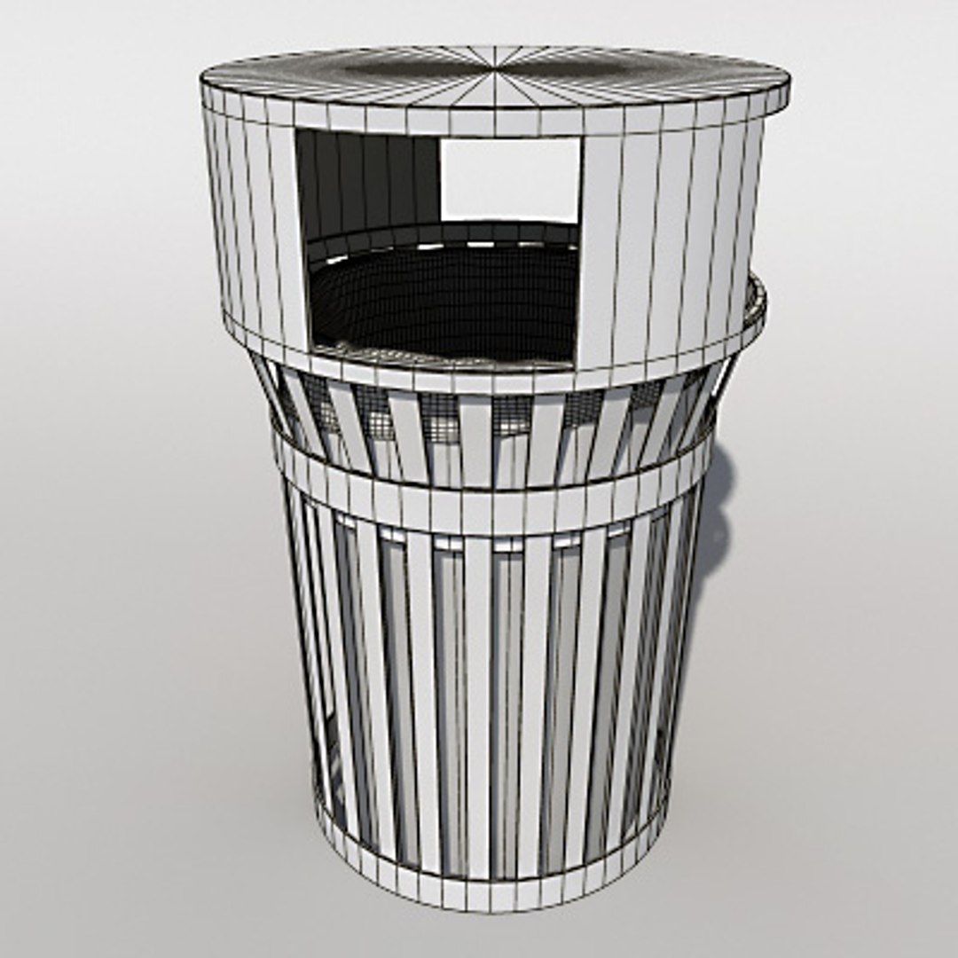 3d city trash model