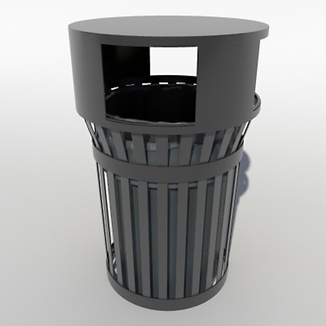 3d city trash model